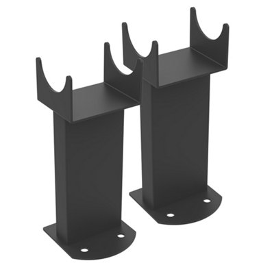Right Radiators Pair of Black Floor Mounting Feet for Flat Panel ...