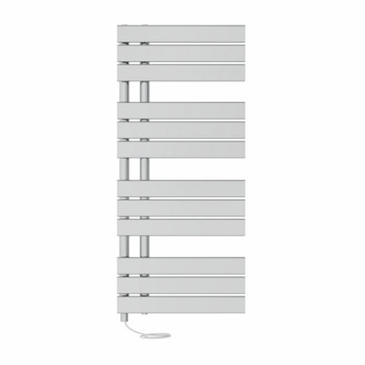 Right Radiators Prefilled Electric Heated Towel Rail Flat Panel Ladder ...