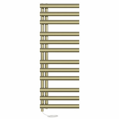 Right Radiators Prefilled Electric Heated Towel Rail Oval Column Ladder ...