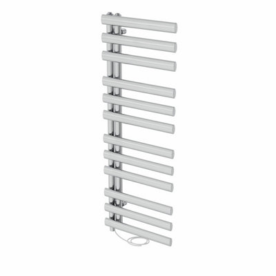 Right Radiators Prefilled Electric Heated Towel Rail Oval Column Ladder ...