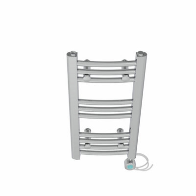 Right Radiators Prefilled Thermostatic Electric Heated Towel Rail ...