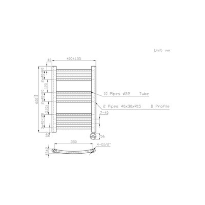 Right Radiators Prefilled Thermostatic Electric Heated Towel Rail ...