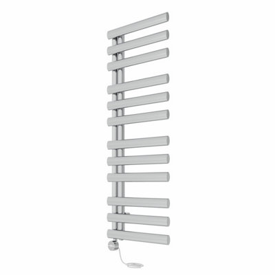 Right Radiators Prefilled Thermostatic Electric Heated Towel Rail Oval ...