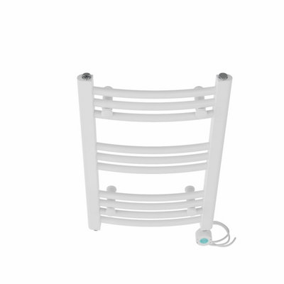 Right Radiators Prefilled Thermostatic WiFi Electric Heated Towel Rail ...