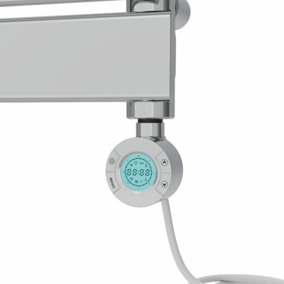 Right Radiators Prefilled Thermostatic WiFi Electric Heated Towel Rail ...