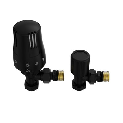 Right Radiators Thermostatic Angled TRV & Lockshield Radiator Valves ...