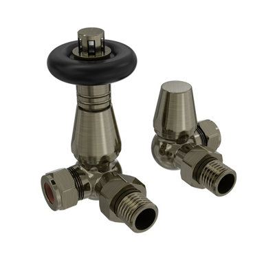 Right Radiators Traditional Antique Design Polished Antique Brass TRV ...