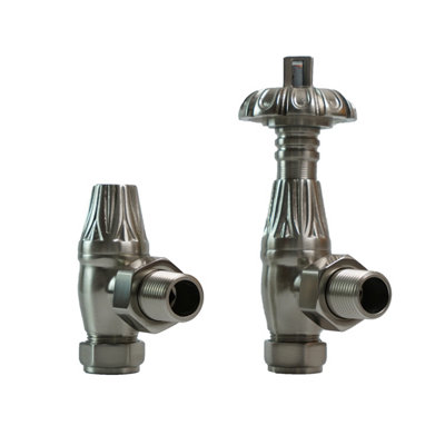 Right Radiators Traditional Thermostatic TRV Antique Design Angled ...