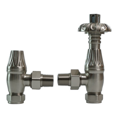 Right Radiators Traditional Thermostatic TRV Antique Design Angled ...