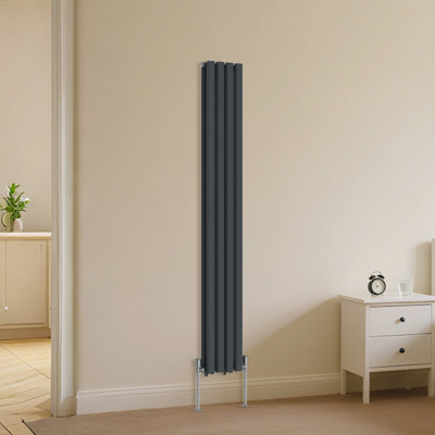 Right Radiators Vertical Double Oval Column Rads Designer Radiator ...