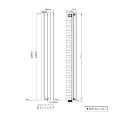Right Radiators Vertical Double Oval Column Rads Designer Radiator ...