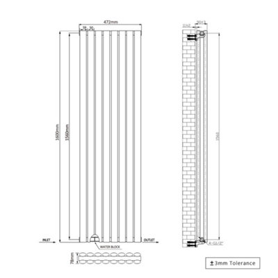 Right Radiators Vertical Double Oval Column Rads Designer Radiator ...