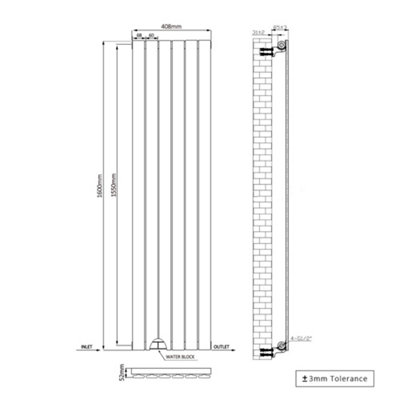 Right Radiators Vertical Single Flat Panel Rads Designer Radiator ...