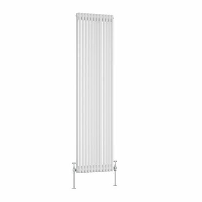 Right Radiators White Traditional 2 Column Radiator Vertical Cast Iron ...