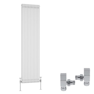 Right Radiators White Traditional 2 Column Radiator Vertical Cast Iron ...