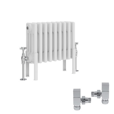 Right Radiators White Traditional 4 Column Radiator Horizontal Cast ...