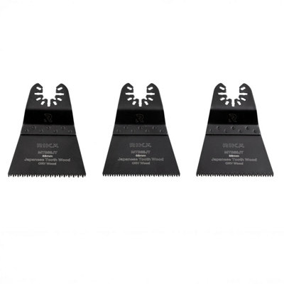 RIKA Multitool Blade Set 3pk 68mm Fine Tooth For Wood & Plastic Cut ...