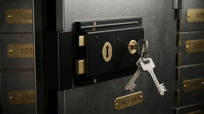 Rim Lock Deadlock Victorian Vintage Antique Style Security Door Lock ...