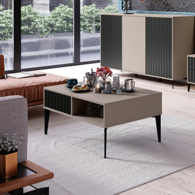Rimini Premium Coffee Table with Storage & Drawer