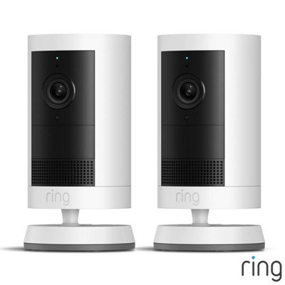 Ring Outdoor Camera Plus 2-Pack with 3 Quick Release Batteries - 2K ...