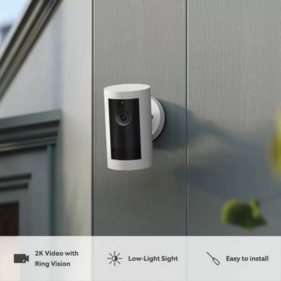 Ring Outdoor Camera Plus 2-Pack with 3 Quick Release Batteries - 2K ...