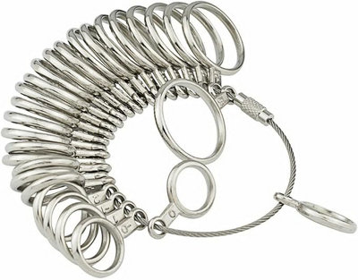 RING SIZE MEASURE UK FINGER SIZER GAUGE