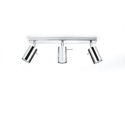 Ring Steel Chrome 3 Light Classic Ceiling Light | DIY at B&Q