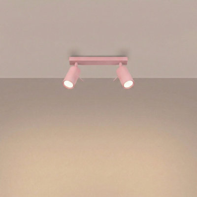 RING steel pink 2 Lights modern Ceiling lamps