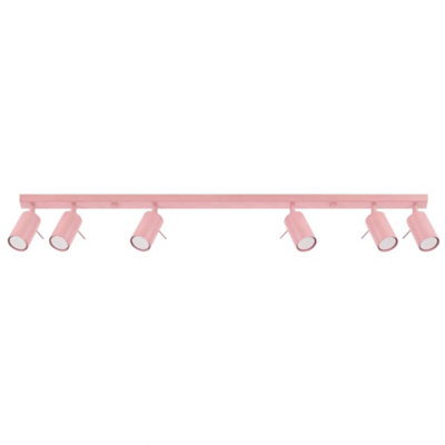 RING steel pink 6 Lights modern Ceiling lamps