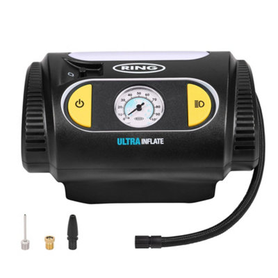Ring Ultra Inflate 10 Tyre Inflator 12V Car Air Compressor Analogue ...