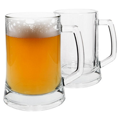 Rink Drink Glass Beverage Mugs - 500ml - Pack of 2