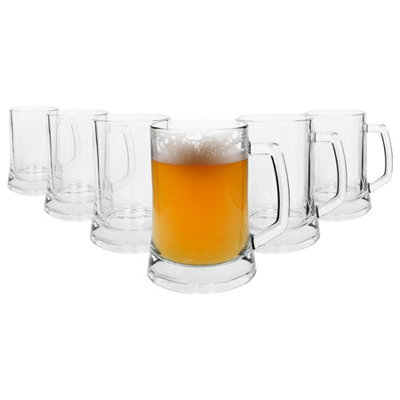 Rink Drink Glass Beverage Mugs - 500ml - Pack of 6