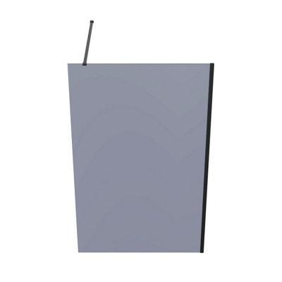 Rinse 1000mm Walkin Shower Enclosure 8mm Easy Clean Grey Glass Shower ...
