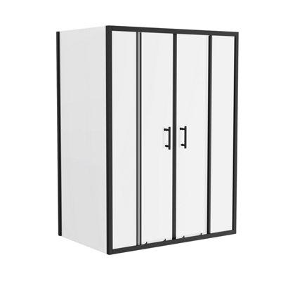 Rinse 1500x1000mm Sliding Shower Enclosure 6mm Easy Clean Glass ...