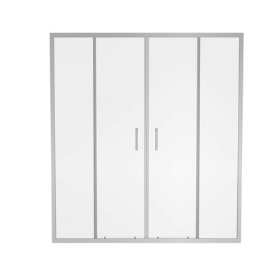 Shop Rinse 1700x1900mm Sliding Double Shower Enclosure For Wetroom