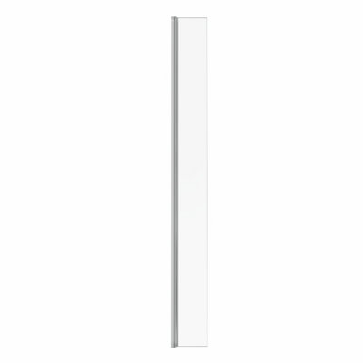 Rinse 215x1950mm Chrome Walk In Shower Enclosure Wet Room Glass Screen ...