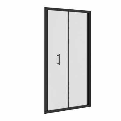 Rinse 900mm Bifold Shower Door 6mm Clean Glass Shower Enclosure ...