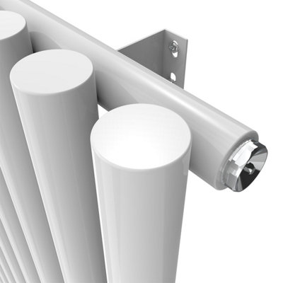 Rinse Bathrooms 1200x545mm Vertical Column Designer Radiator White ...