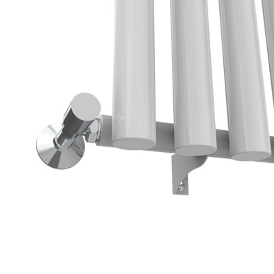Rinse Bathrooms 1200x545mm Vertical Column Designer Radiator White ...
