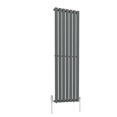 Rinse Bathrooms 1600x480mm Vertical Column Designer Radiator Anthracite ...