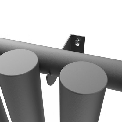 Rinse Bathrooms 1600x545mm Vertical Column Designer Radiator Anthracite ...