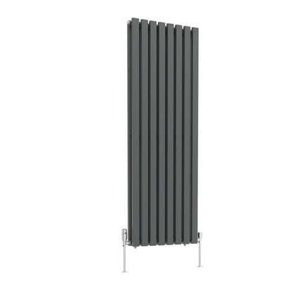 Rinse Bathrooms 1600x550mm Vertical Column Designer Radiator Anthracite ...