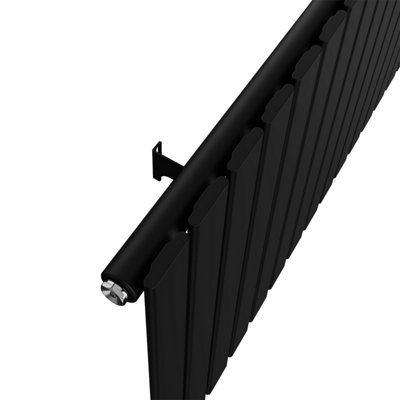 Rinse Bathrooms 1800x272mm Vertical Column Designer Radiator Black ...