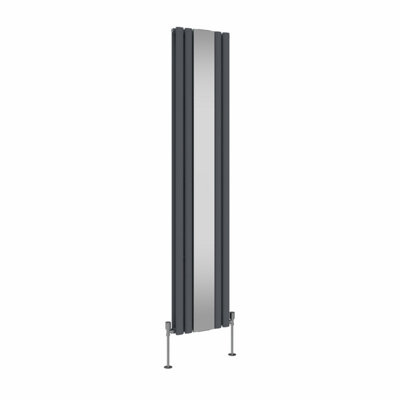 Rinse Bathrooms 1800x380mm Vertical Column Designer Mirror Radiator ...