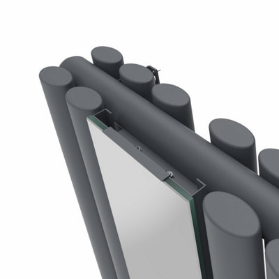 Rinse Bathrooms 1800x380mm Vertical Column Designer Mirror Radiator ...