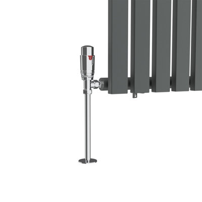 Rinse Bathrooms 1800x550mm Vertical Column Designer Radiator Anthracite ...