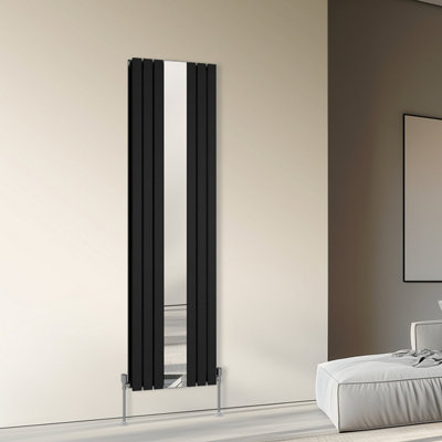 Rinse Bathrooms 1800x555mm Vertical Column Designer Mirror Radiator ...