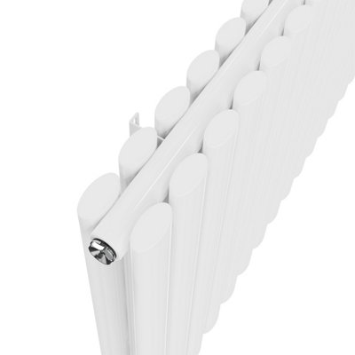 Rinse Bathrooms 1800x590mm White Vertical Designer Radiator Double ...