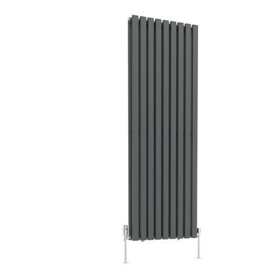 Rinse Bathrooms 1800x620mm Vertical Column Designer Radiator Anthracite ...