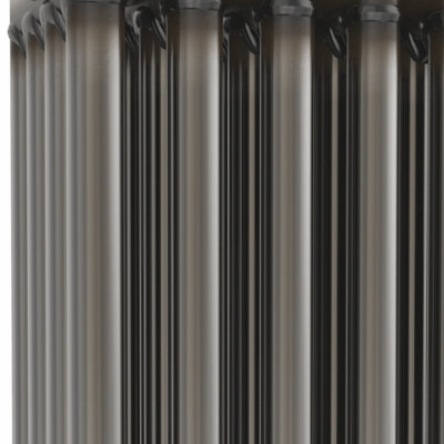 Rinse Bathrooms 300x1010mm Raw Metal Horizontal 4 Column Radiator ...